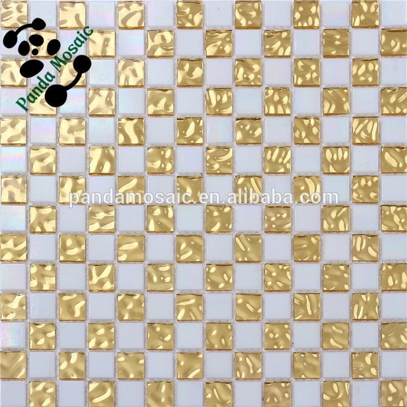 24k Gold Glass Mosaic Tile Crystal Glass Mosaic Tile With Great Price SMG06