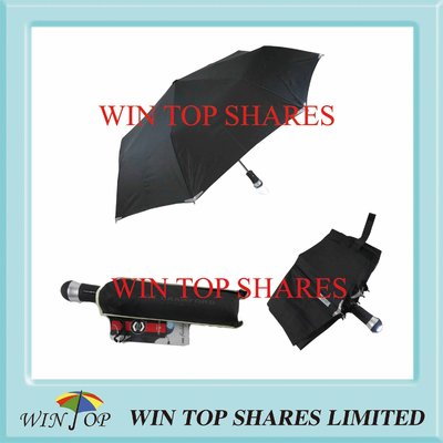 China LED Torch Light Solar Full Auto 3 Folds Umbrella(WTL122) supplier