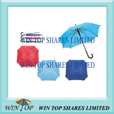 China 23" Auto Straight Wooden Rectangle Umbrella supplier