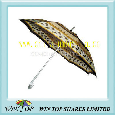 China 23" Auto Straight Printed Ladies Umbrella supplier