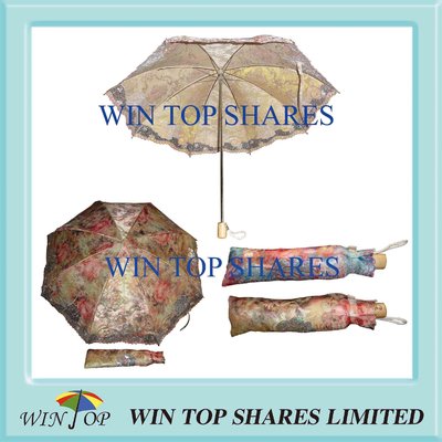 China UV Proof and Water Proof Satin Embroidery Ladies Umbrella supplier