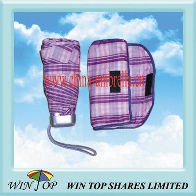 China 19" X 6 Ribs 5 Folding Gift Umbrella supplier