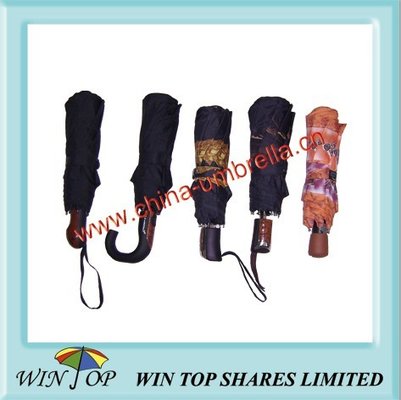 China 21" X 8 Ribs 3 Fold Auto Open and Close Gift Umbrella supplier