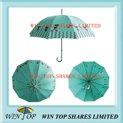 China 23" Auto Straight Fahionable Green Umbrella (WT5089) supplier