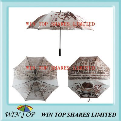China Coffee Bean Heat Transfer OEM ODM Umbrella (WT5086) supplier