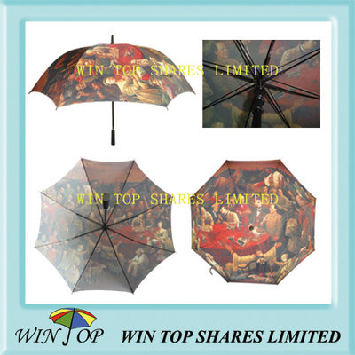 China 27 Inch Great Man Heat Transfer Umbrella(WT5083) supplier
