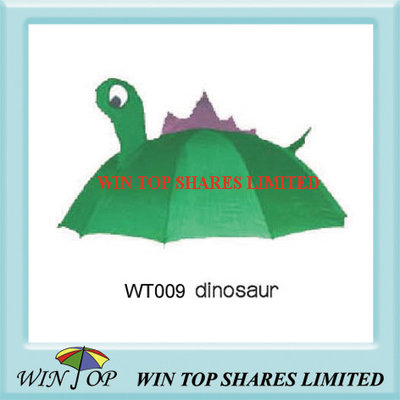 China 18" Dinosaur Design Green Cartoon Umbrella supplier