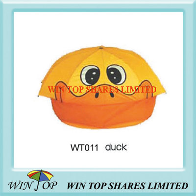 China 18" Orange and Yellow Duck Cartoon Umbrella supplier