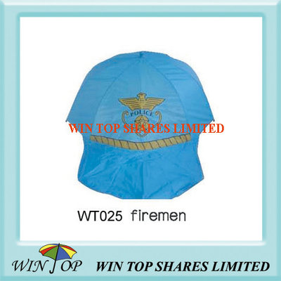 China Firemen Topic Silk Screen Printing Blue Umbrella (WT025) supplier