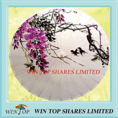 China Chinese watercolour arts and crafts parasol supplier