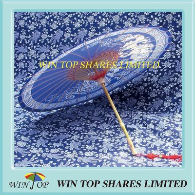 China China dragon culture blue oil paper umbrella supplier