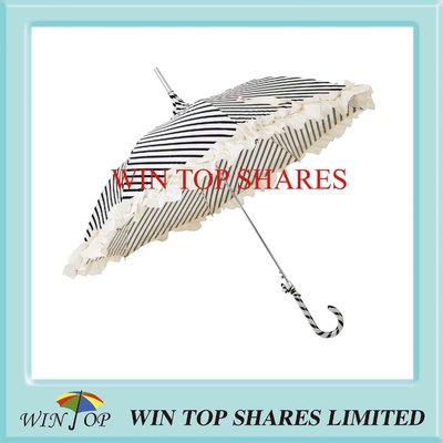 China Auto Stick Pagoda Gift Umbrella with Lace supplier
