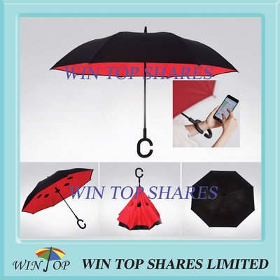 China Innovative wind resistant hand free reverse Umbrella supplier