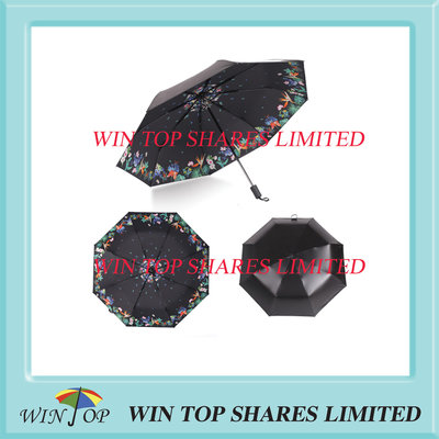 China Super UVA resistance black adhesive umbrella from umbrella factory supplier