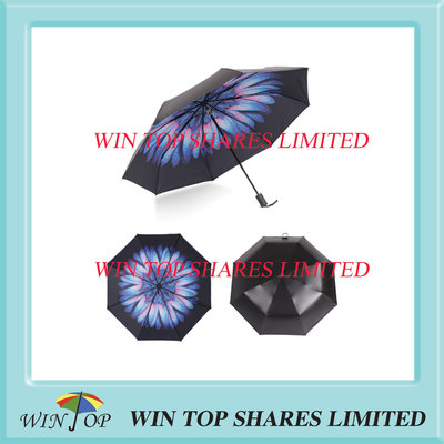 China 3 folding ultraviolet-proof borage flower popcket Umbrella supplier