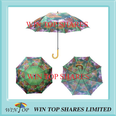China Arc 54", Radius 27" auto straight butterfly Umbrella supplier
