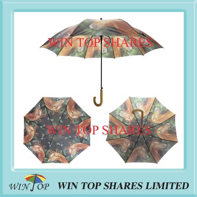 China Arc 54 inch auto stick war horse hot transfer Umbrella supplier