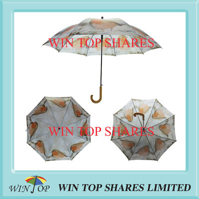 China European Market vivid Wild bird sublimating Umbrella supplier