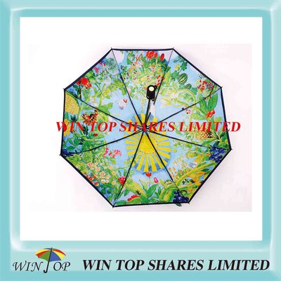 Double Layers Heat Transefer Full Auto Umbrella supplier