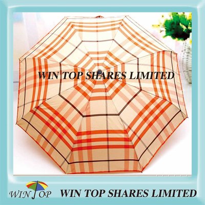 Classic Check Design Full Auto Umbrella supplier