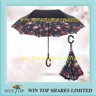 Rose stylish fashion and vogue reverse umbrella wholesaler supplier