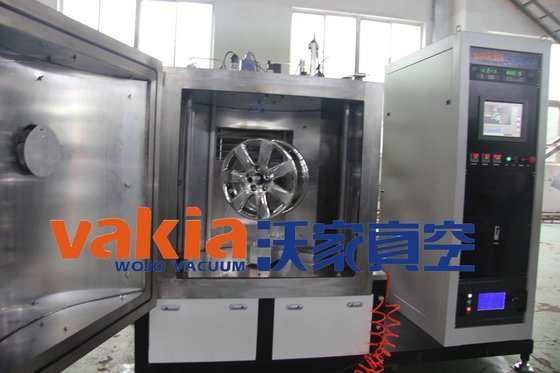 Alloy Wheels Nickel Plating Machine Black Nickel Coating With Ss Vacuum Chamber