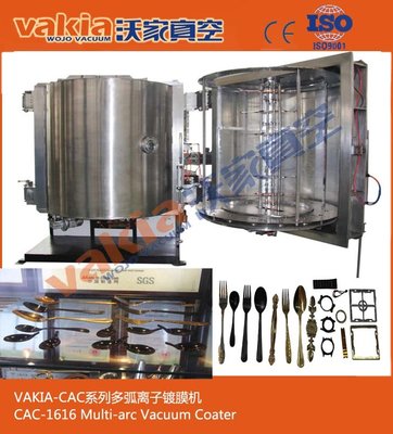 TiN Gold Coating System PVD Vacuum Coating Machine For Tableware