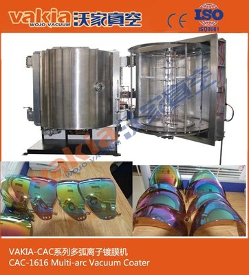 Helmet Visors Vacuum Metallization Equipment No Waste Gases High Productivity