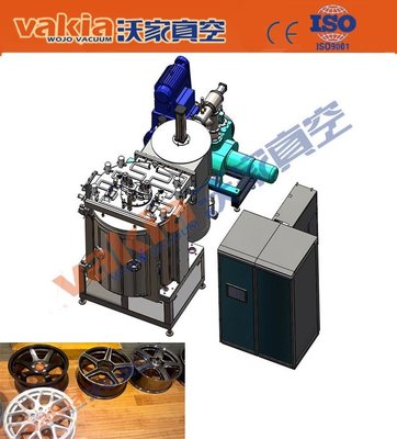 Vertical Vacuum Plating Machine , Hard Chrome Plating Machine For Auto Wheel