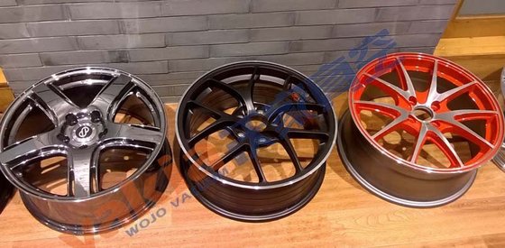 Vertical Vacuum Plating Machine , Hard Chrome Plating Machine For Auto Wheel