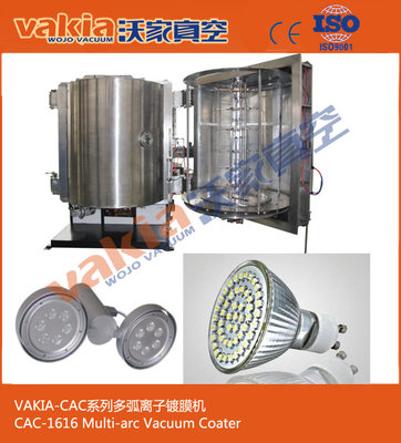 Lamp Reflector Vacuum Metalizing Machine , Vacuum Coating Machine With Polymer Protective Coating