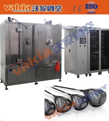 Metal Clubs Magnetron Sputtering Coating Machine With PLC Touch Screen Control System