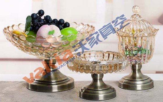 Crystal Plates Decoration PVD Plating Equipment, Fruit Glass Plates  Multi Arcs Plating Machine