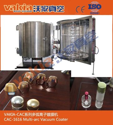 PLC Control Thermal Evaporation Coating Unit Bottle Cap Plastic Metallizing Machine