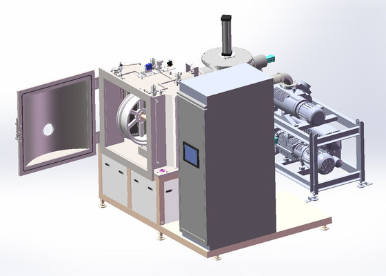 Automotive Wheel Vacuum PVD Hard Chrome Plating Machine , Car Rims Sputter Coating Machine