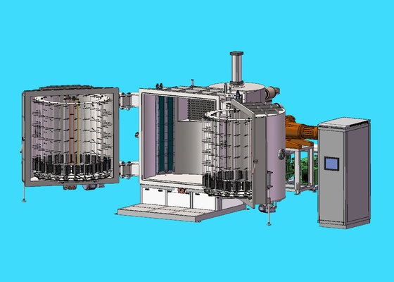Vertical Vacuum Metalizing Machine , Vacuum Metalizing Process Equipment