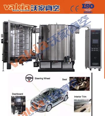 Automatic PVD Plating Equipment , Automotive Interiors Carbon Fiber PVD Chrome Plating