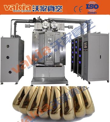Golf Club Head Vacuum Coating Plant , PVD Plating Equipment Abrasion Resistant