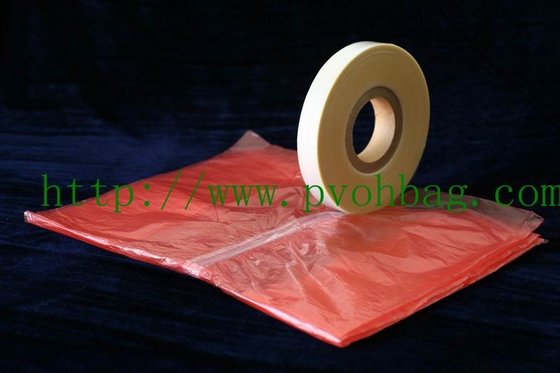 PE RED SEMI soluble strip laundry sack  Solu-Seam Water Soluble Seam laundry bags LAUNDRY BAG WITH SOLUBLE STRIP