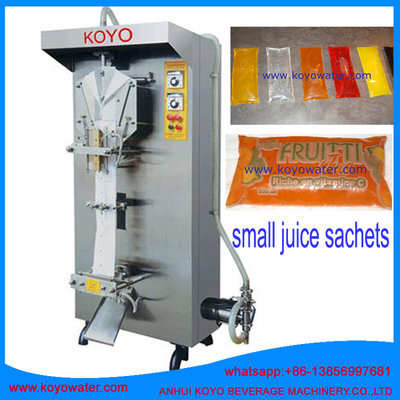 koyo machine for small water juice sachet making