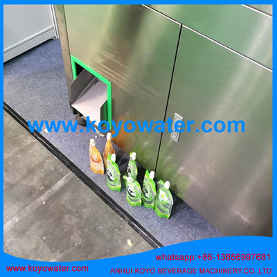doypack bag with cap/doypack filling machine/standing pouch with straw/straw bag filling capping machine