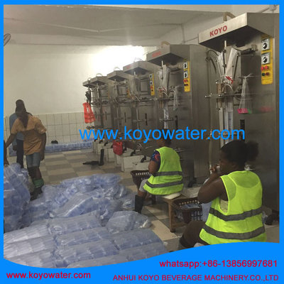 anhui koyo pure water sachet bag filling and sealing packing machine with date printing