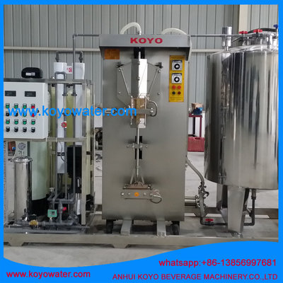 KOYO sachet water produce line with pump/water tank/filtration/treatment reverse osmosis RO system/UV Sterilizer/Ozone G