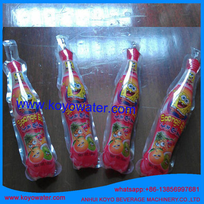 carbonated soft drink making machine/plastic bottle shape pouch soft drink packaging machine/mini bag drink filling mach
