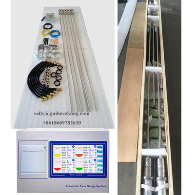 Magnetostrictive probe diesel fuel tank level gauge / fuel level monitoring system for filling station