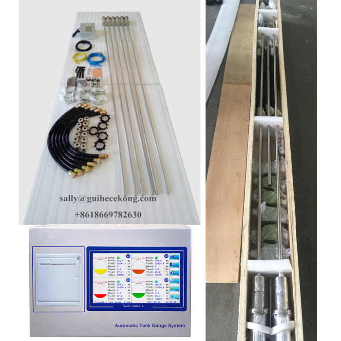 Magnetostrictive probe diesel fuel tank level gauge / fuel level monitoring system for filling station
