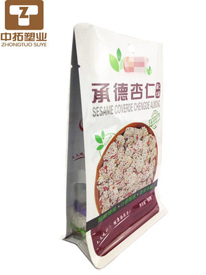 Stand Up Pouch Dry Fruit Nut Candy Packaging /eight side seal plastic dried food packaging bag