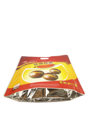 Printing food grade Cooked Chestnut Chinese Snack Food Foil Zipper Bag with handle