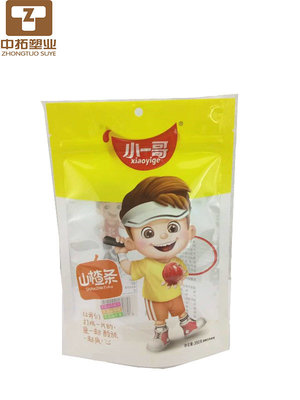 Printing Ziplock Mylar Packaging Stand Up Zipper Hawthorn Bags /Kraft Paple Custom Hawthorn Snack Food Bags