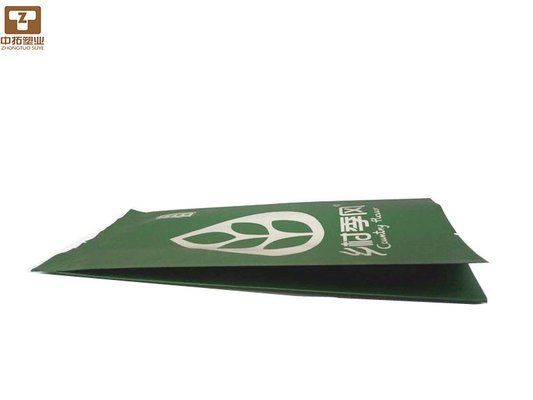 Side Gusset Plastic Food Packaging Bags Quad Seal Organ Bag For Nut  Snack Food Foil Bag